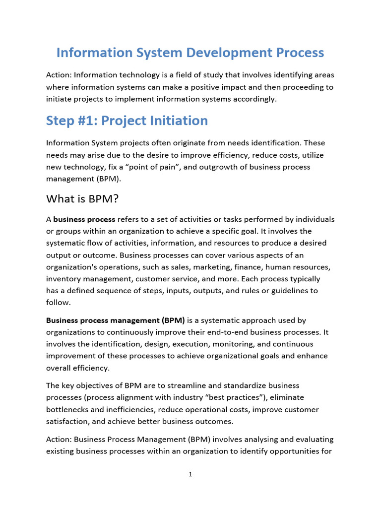 Systems Analysis and Design-7 | PDF | Business Process Management | Business Process
