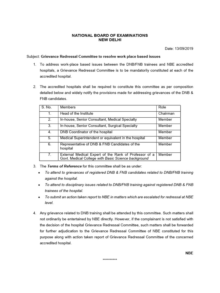 GRIEVANCES COMMITTEE | PDF | Government