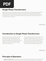 Single Phase Double Wound Transformers | PDF | Transformer | Inductor