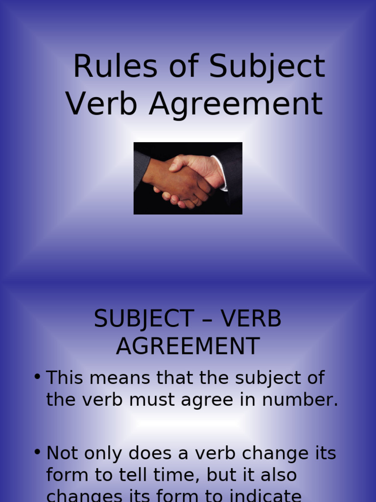 Subject-Verb Agreement Rules Guide | PDF | Subject (Grammar ...