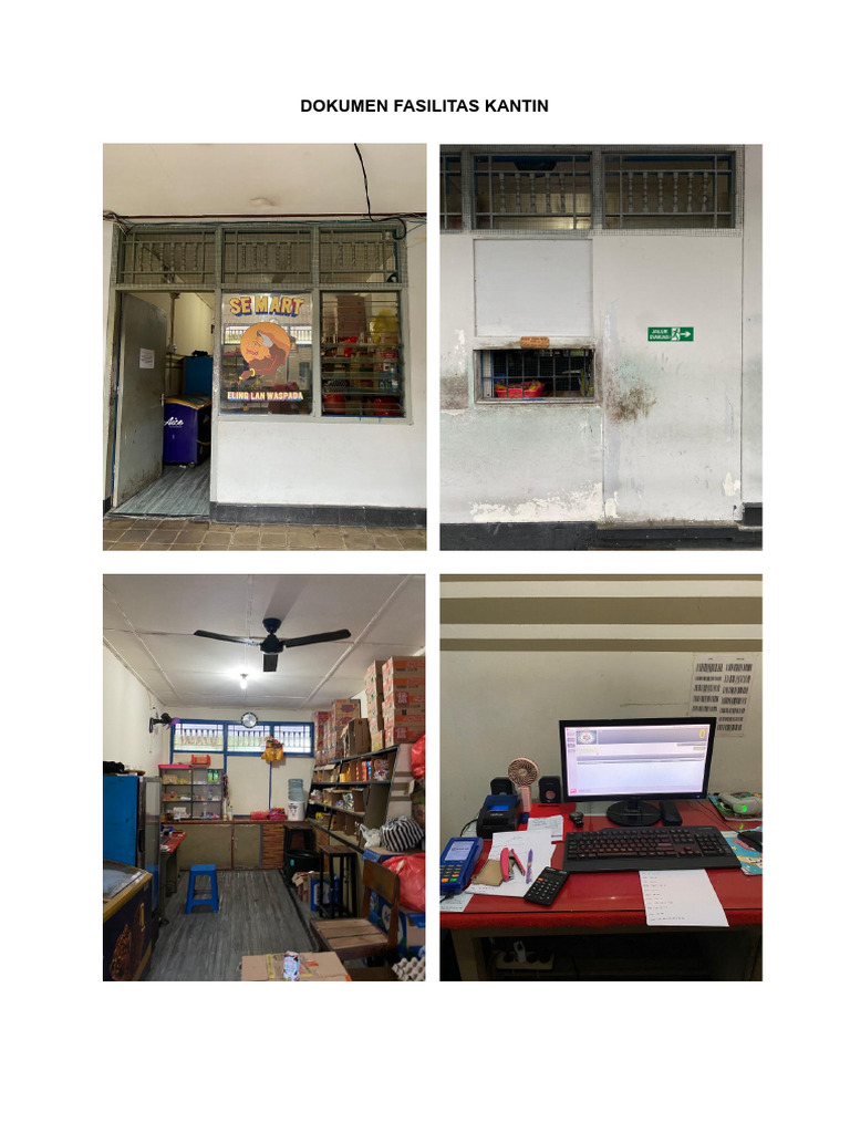 Dokumen Fasilitas Kantin | PDF