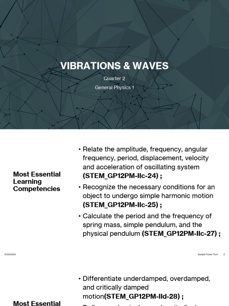 Vibration-and-Waves | PDF | Oscillation | Damping