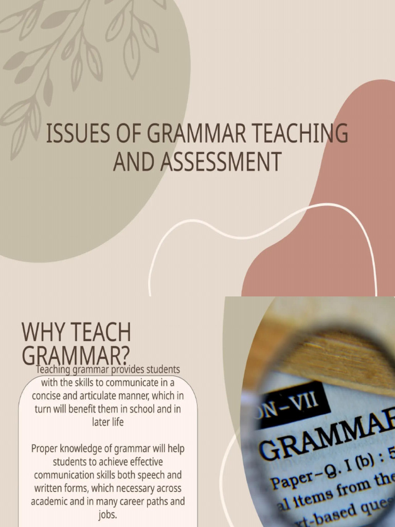 Why Teach Grammar | PDF