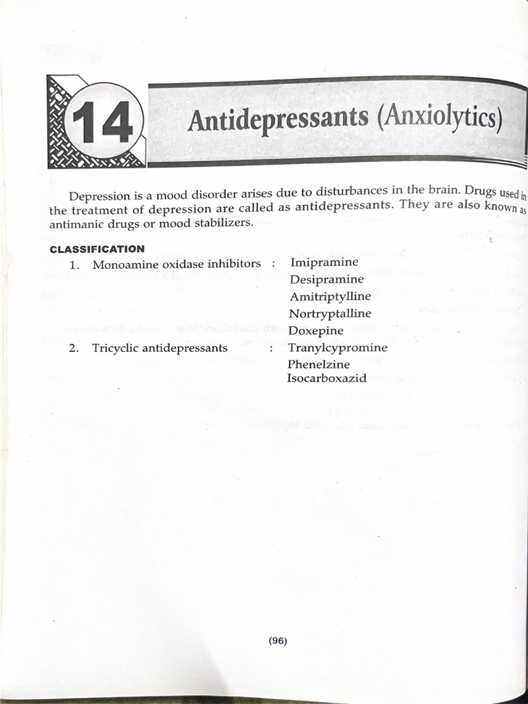 Chap5 Antidepressant | PDF