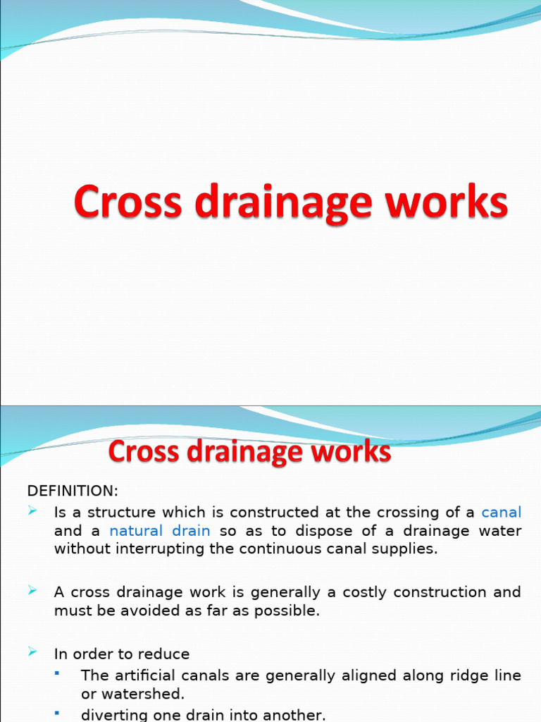 Irrigation Structure 1 CH 4 | PDF | Canal | Drainage