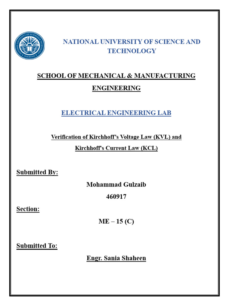 Electrical Engineering Lab 4 | PDF | Voltage | Electrical Network