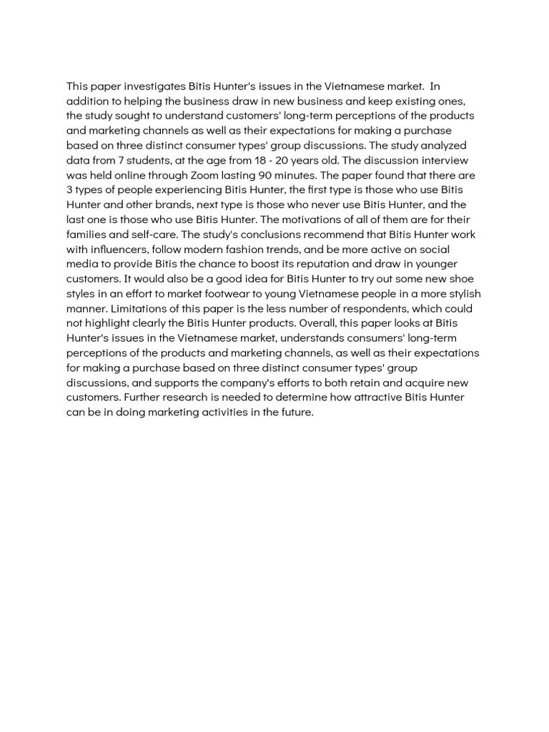 Bitis Hunter's Draft | PDF