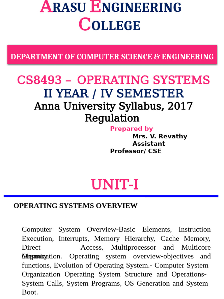Overview of Operating Systems Concepts | PDF | Operating System | Booting