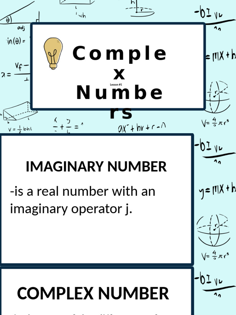 Complex Numbers: Forms and Operations | PDF