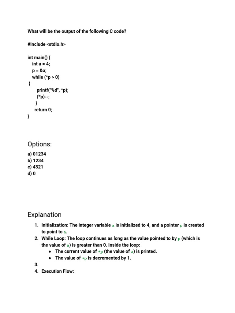 Pointers Pseudocodes - 1 | PDF