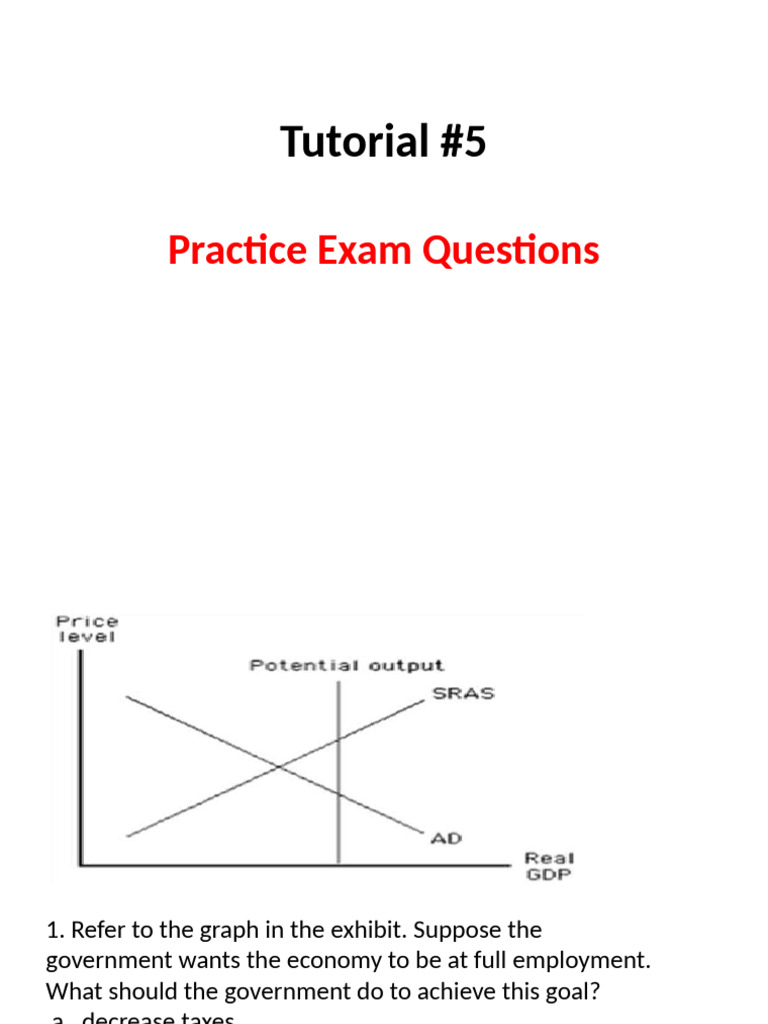 Tutorial 5 - Practice Exam Questions - Nov 27-Dec 1 - Students | PDF ...