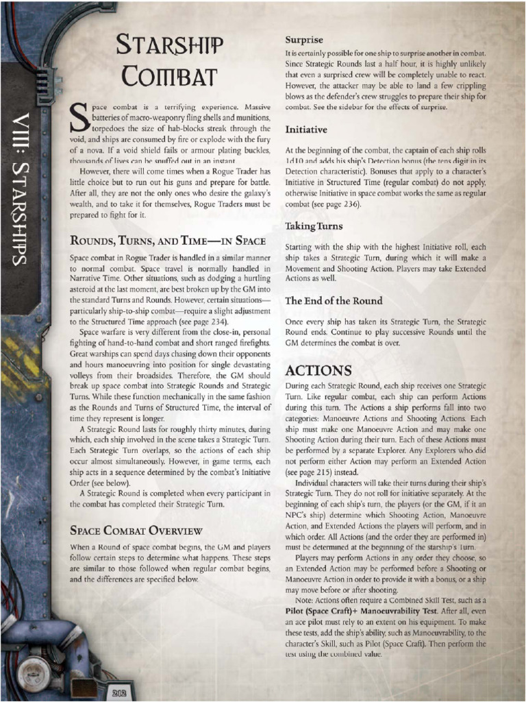 Starship Combat Summary | PDF