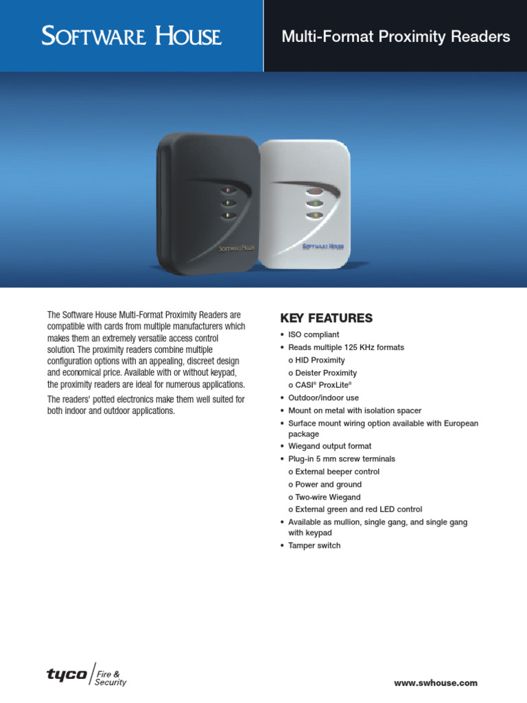 Multi-Format-Proximity-Readers Ds LT en | PDF | Manufactured Goods ...