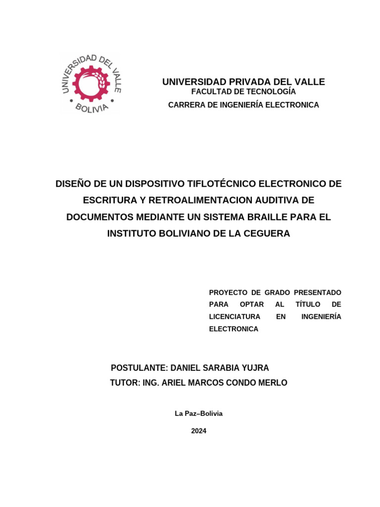 Perfil - Daniel Sarabia Y | PDF | Discapacidad visual | Hipótesis