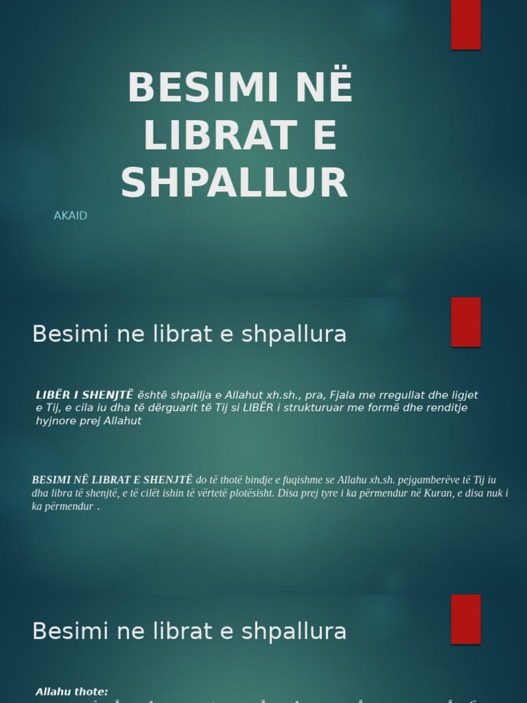 Besimi Në Librat e Shpallur | PDF
