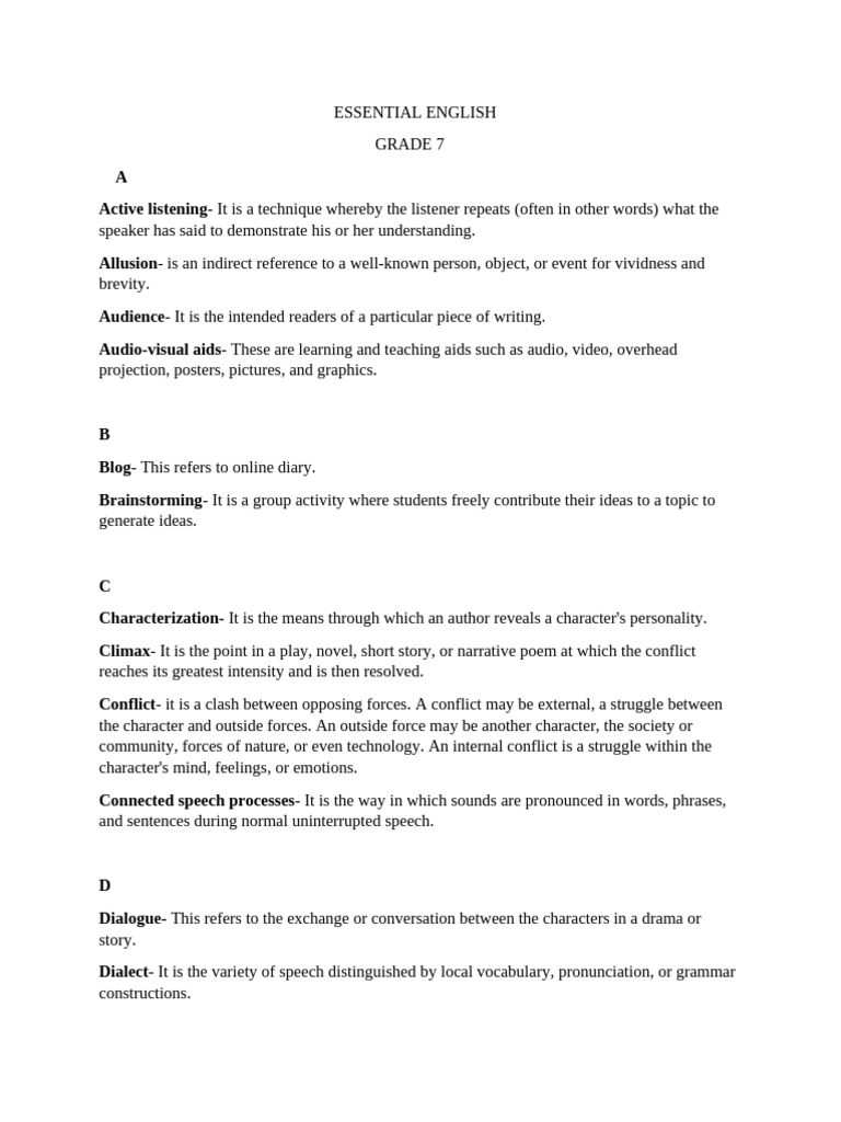 Essential English | PDF | Poetry | English Language