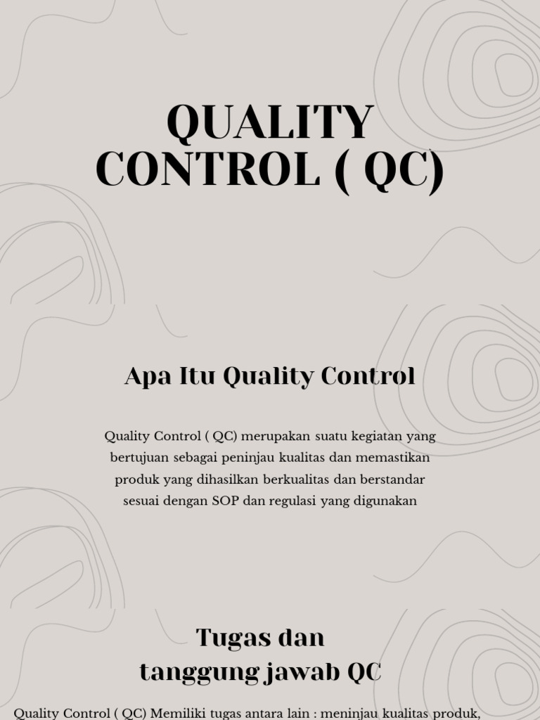Panduan Lengkap Quality Control QC | PDF