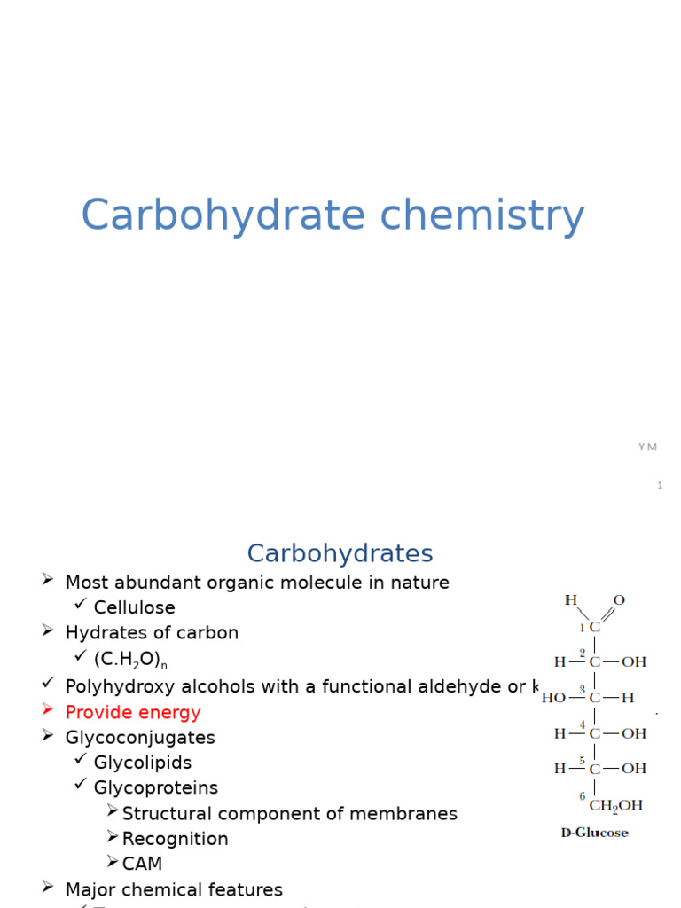 Carbohydrate Chemistry | PDF | Carbohydrates | Polysaccharide