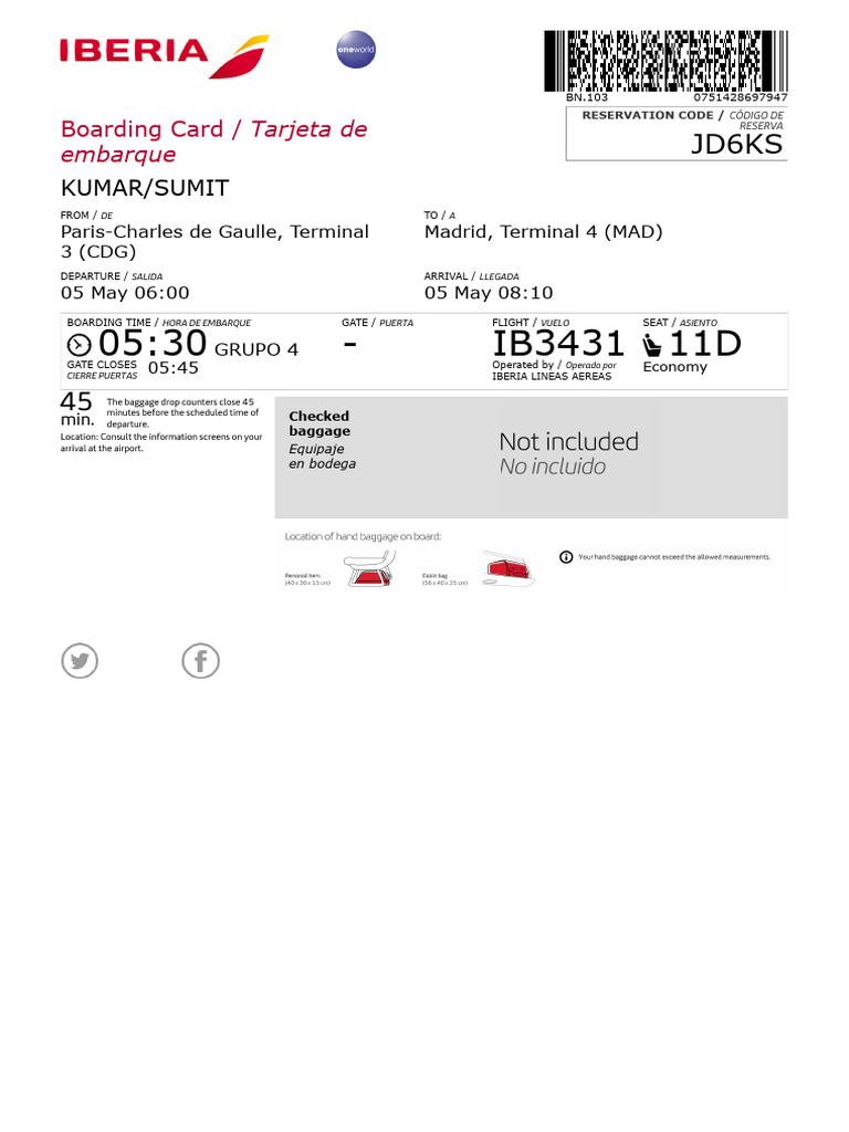 IBERIA_JD6KS | PDF | Aviation