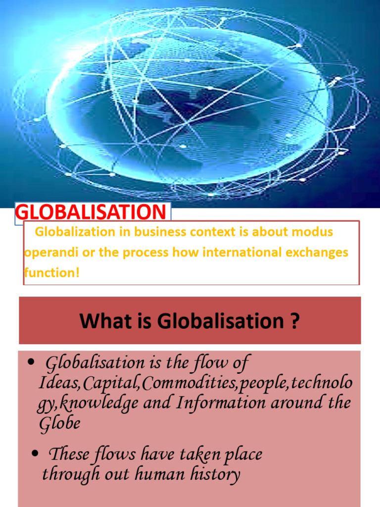 Globalisation | PDF | Globalization | Political Economy