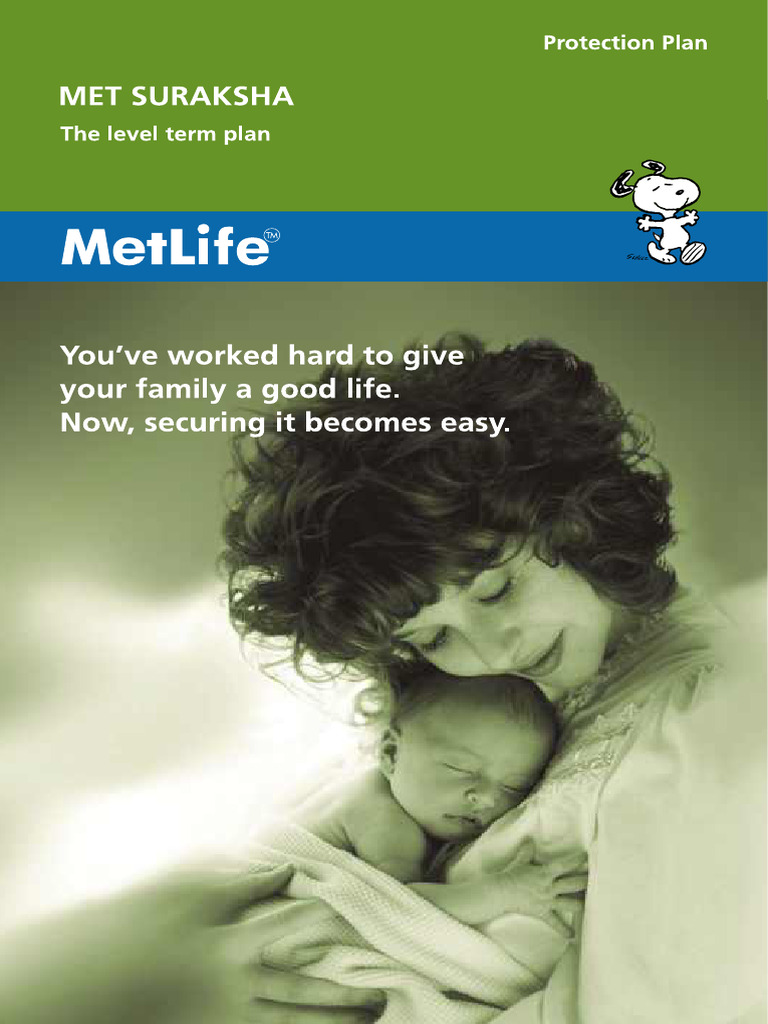 Term Plan - Met Suraksha TROP | PDF