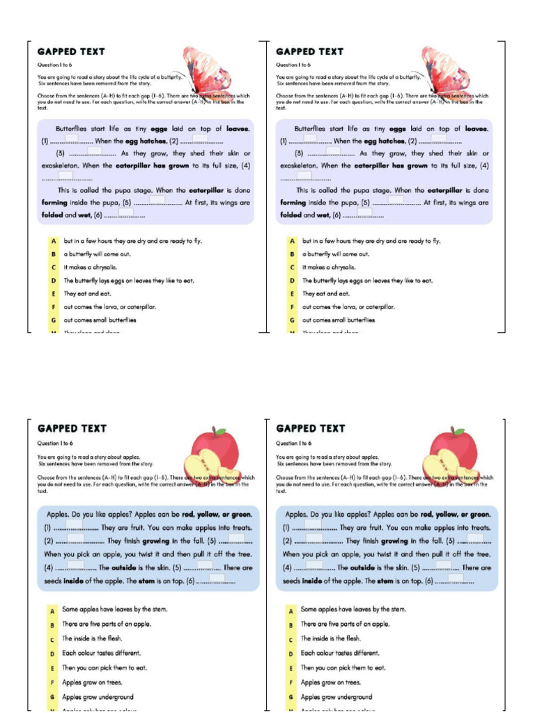 Gapped Text F1 | PDF