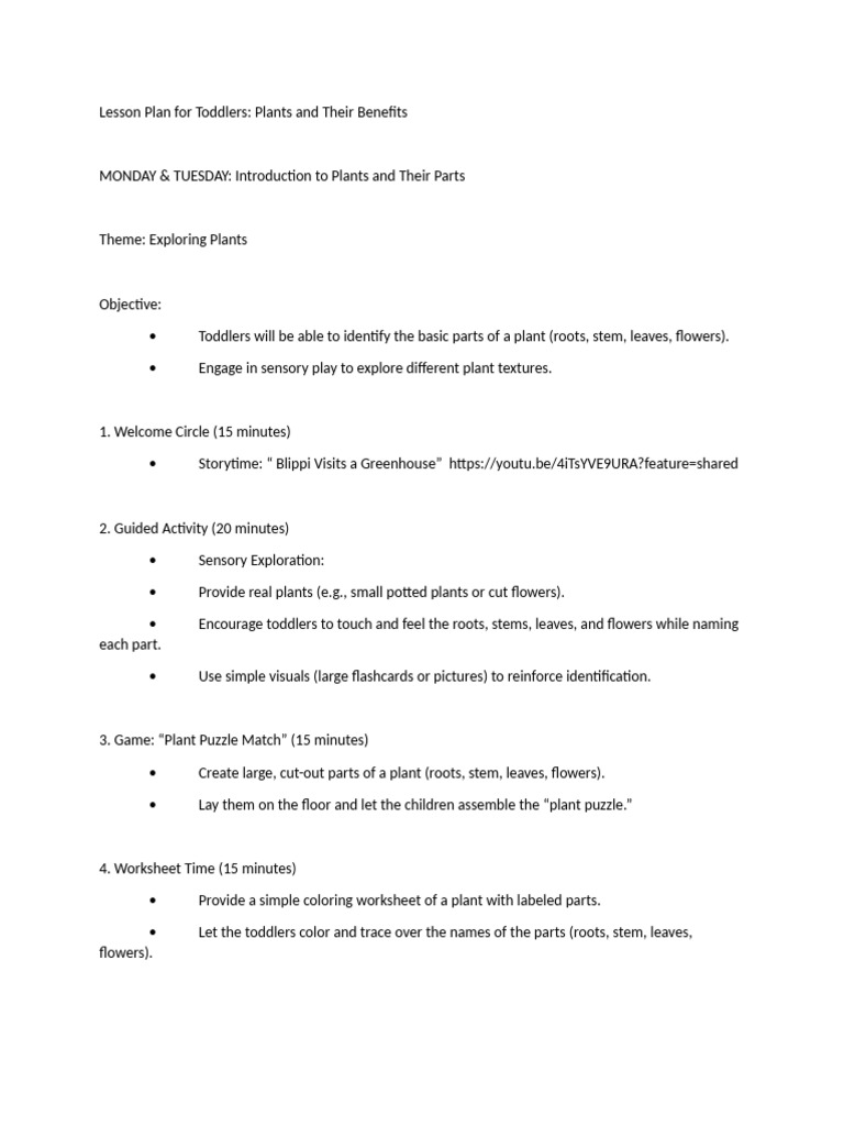 TP Lesson Plan Abt Plants | PDF | Plants | Flowers
