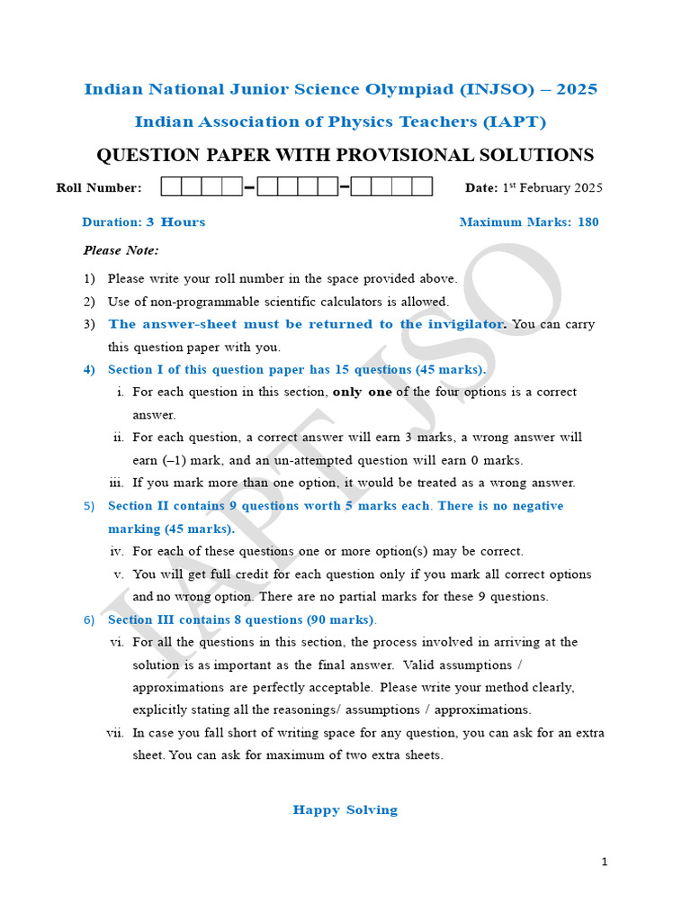INJSO Solution | PDF | Anode | Electrode