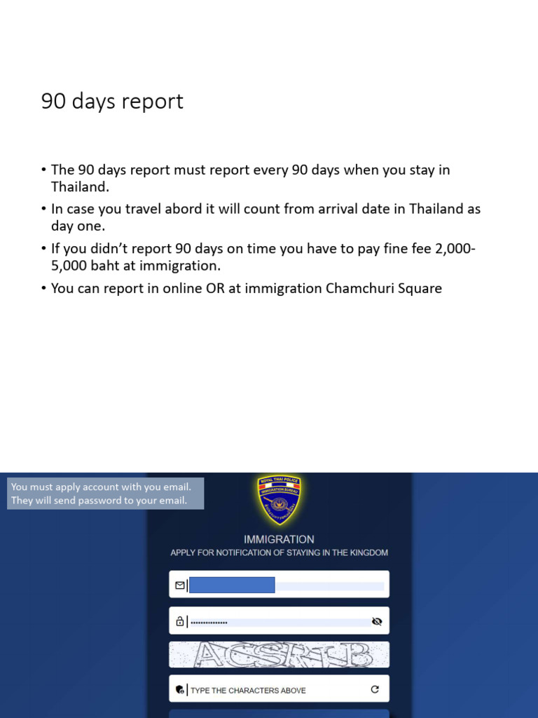 Guide for 90 day report online | PDF