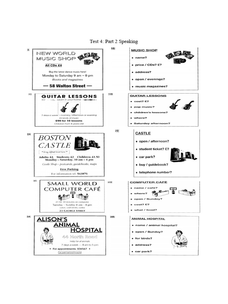 Test 4 Speaking | PDF