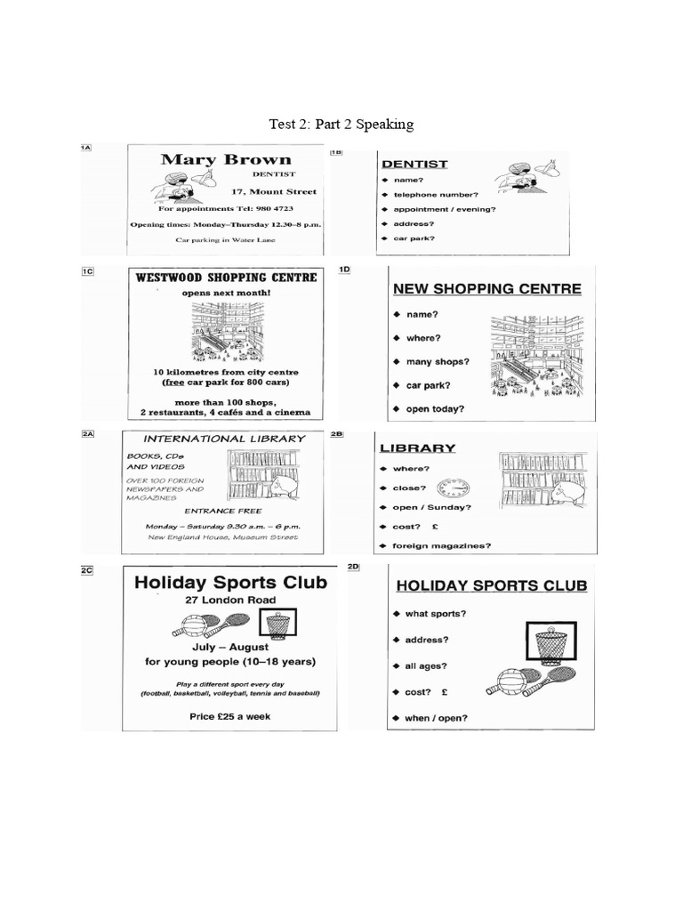 Test 2 Speaking | PDF