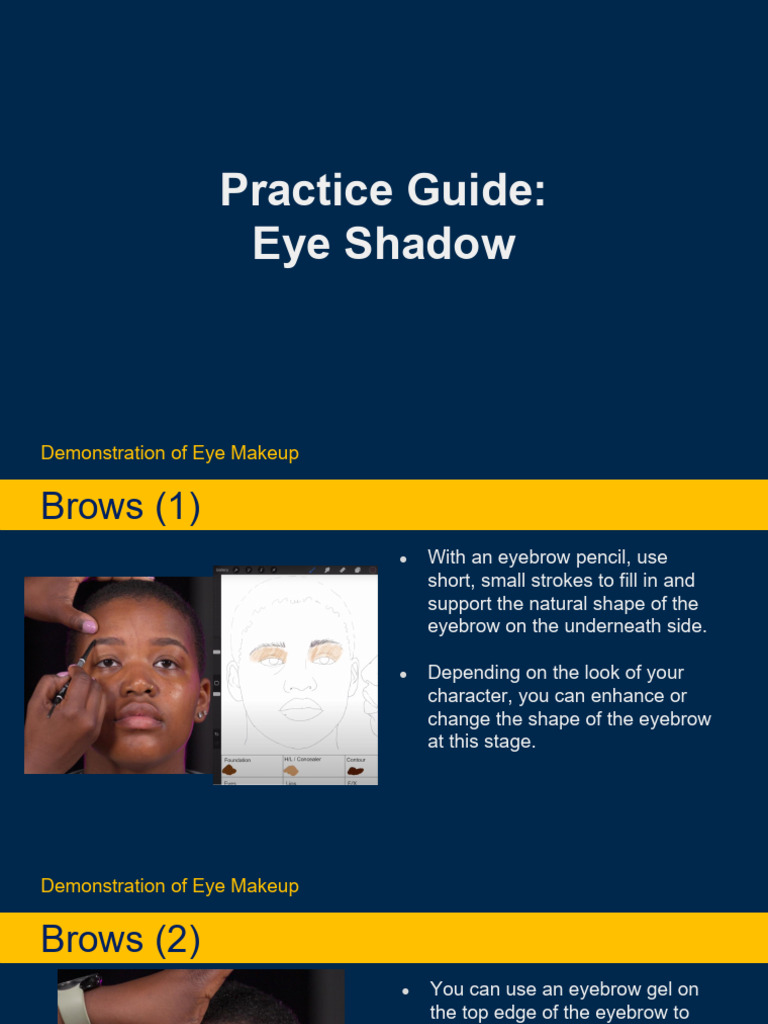 Practice Guide, Eye Shadow | PDF | Eyebrow | Cosmetics