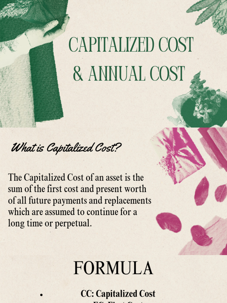 Group 6 Capitalized and Annual Cost | PDF
