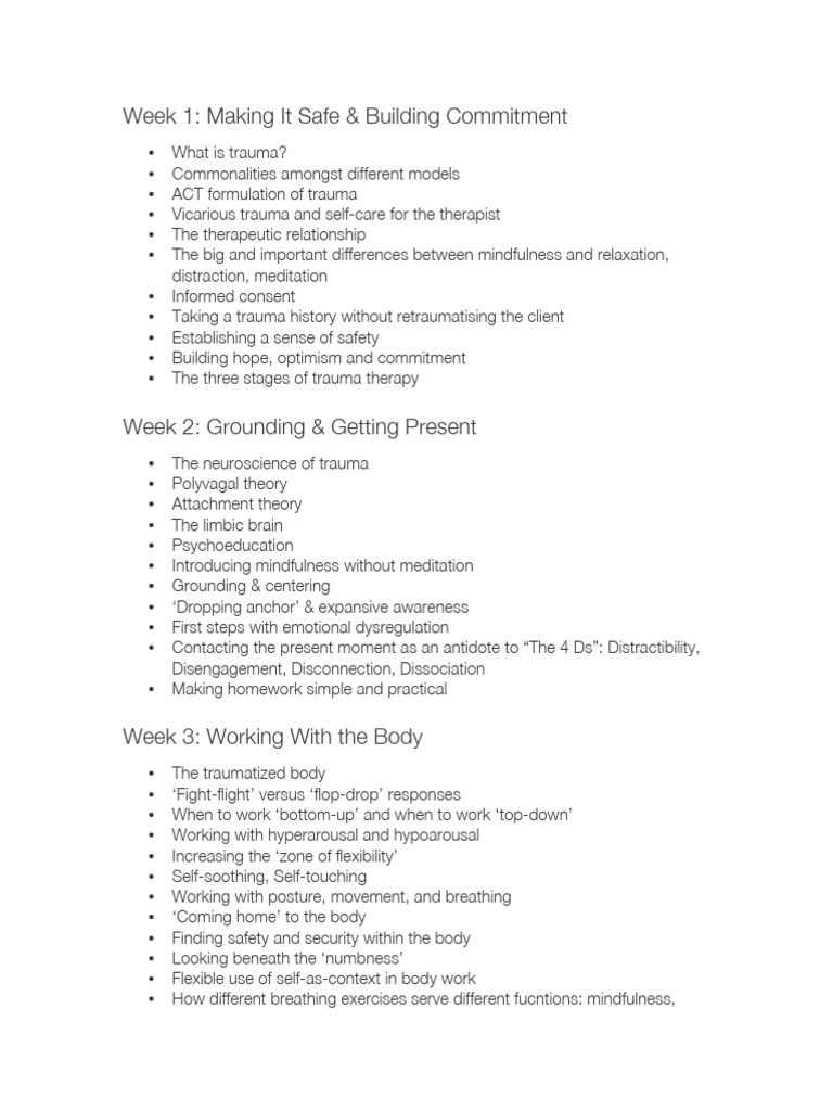 A Road Map For This Course | PDF | Psychological Trauma | Forgiveness