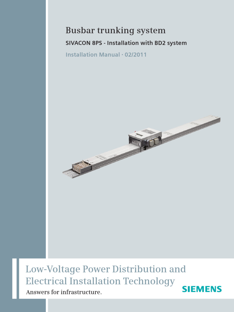 BD2 Busbar Trunking Installation Guide | PDF | Electrical Connector ...