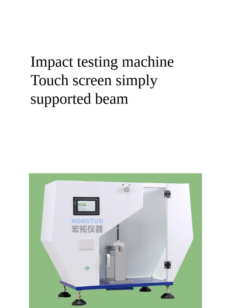 Impact testing machine 冲击 | PDF