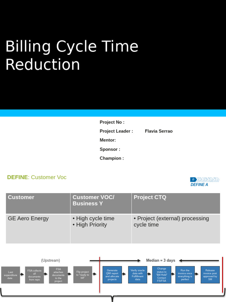Billing Cycle Time Reduction | PDF | Working Capital | Business