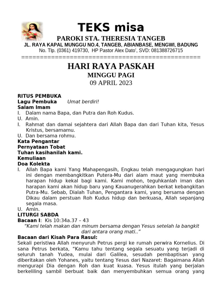 Hari Raya Paskah | PDF