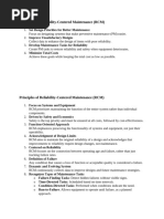 RCM Audit Template | PDF | Reliability Engineering | Performance Indicator