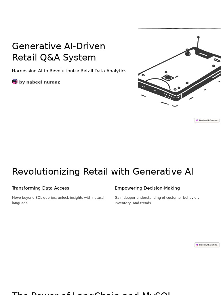 Generative AI Driven Retail QandA System | PDF