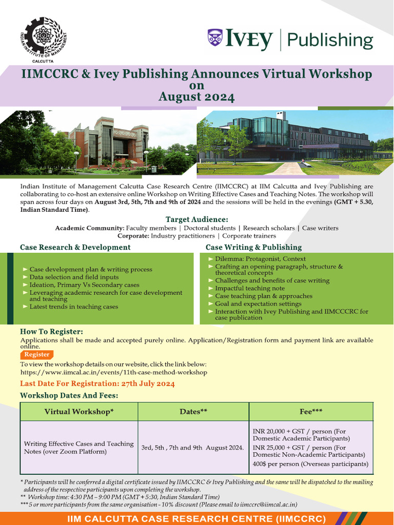 IIMC - 11th CMW 2024 - Leaflet | PDF