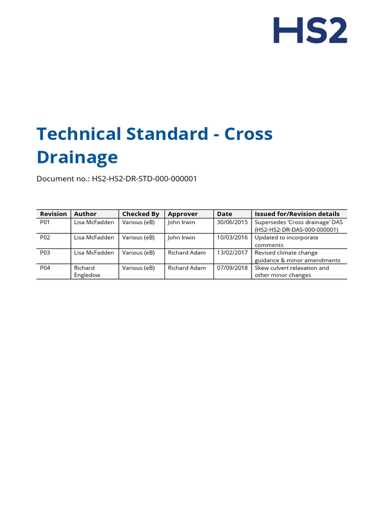 HS2 HS2 DR STD 000 000001 - P04 | PDF | Stream | Flood