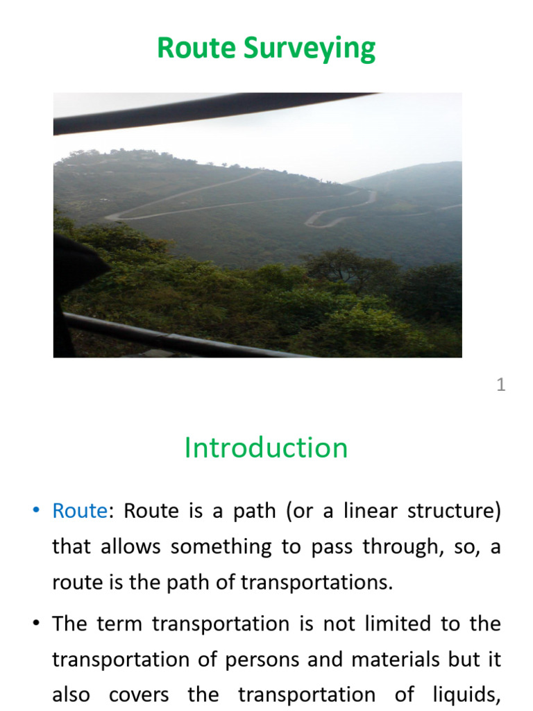 Route Surveying | PDF | Surveying | Topography