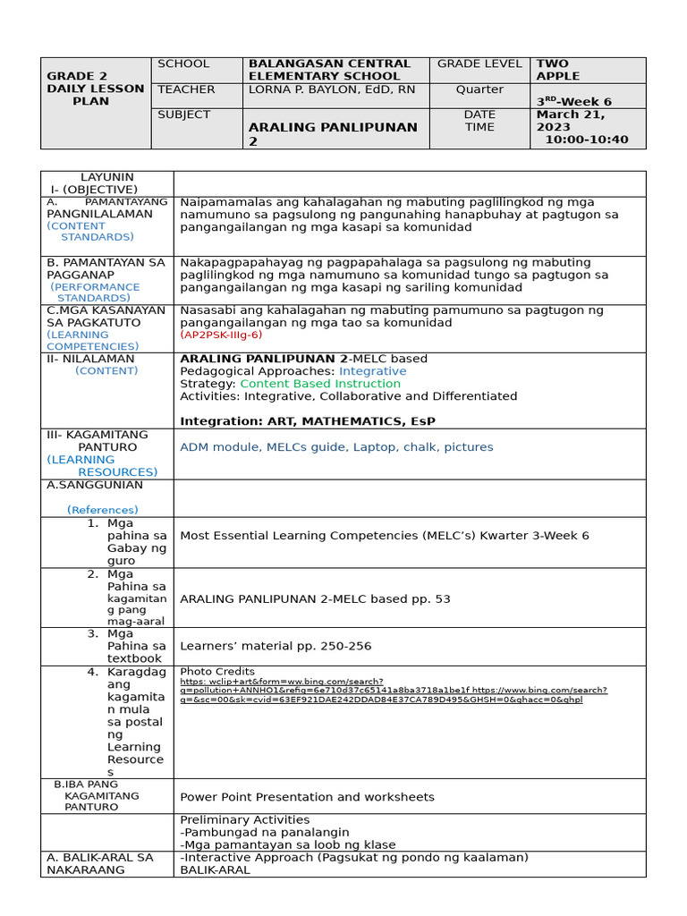 Cot-Aran 2 3RD Quarter-2023 | PDF