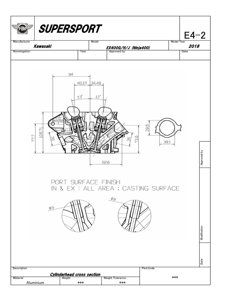 E04-02 Ex400g+h+j Cylinder Head Cross Section | PDF