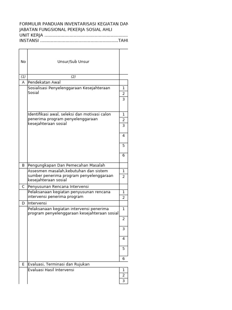 Pedoman Formasi Peksos 2023 SKR | PDF