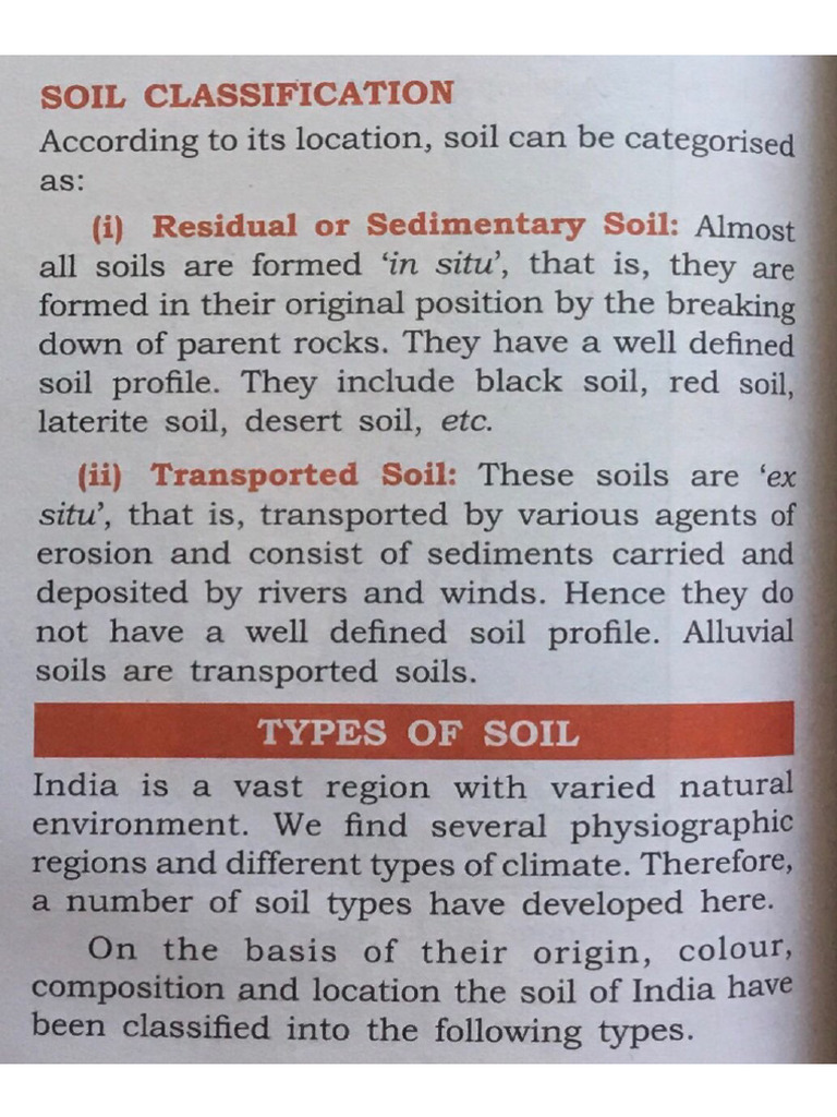 Types of Soil | PDF