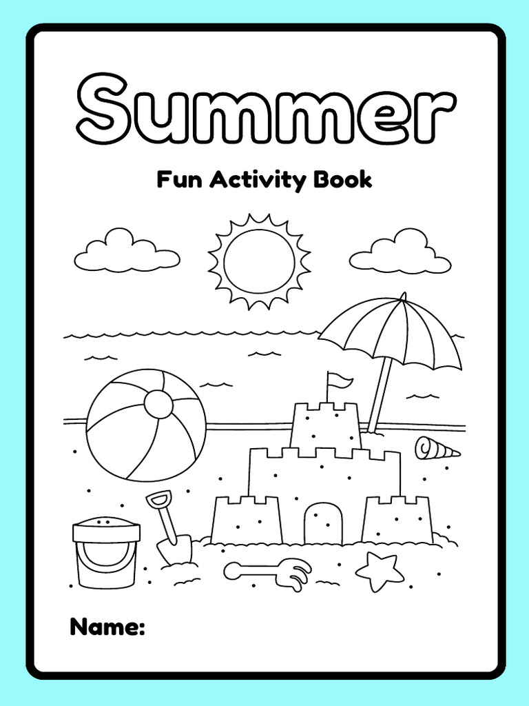 Summer Fun Activity Book for Kids | PDF