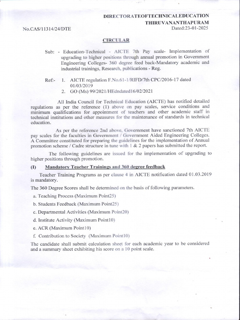 Aicte Circular | PDF