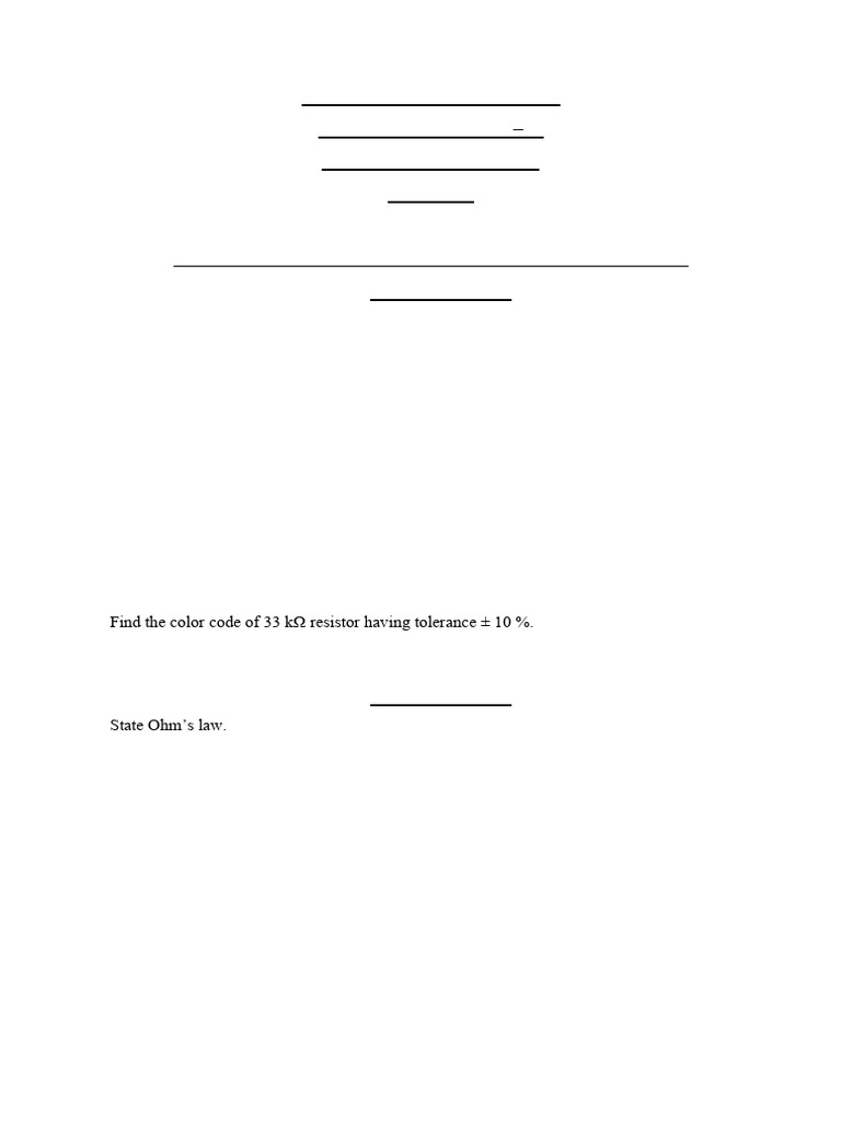 Electric Current Through Conductors-1 | PDF | Resistor | Electrical ...